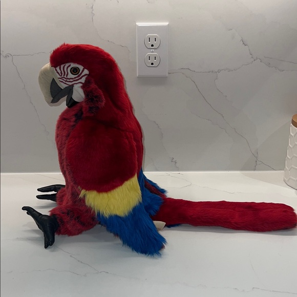 Folkmanis Puppets | Toys | Folkmanis Vntg Puppet 5 Scarlet Macaw Red ...
